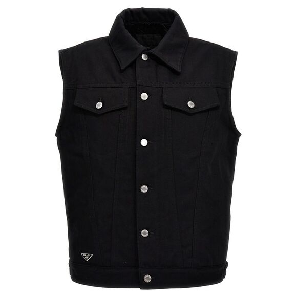 Prada | Jackets & Coats | Prada Men Quilted Inner Denim Vest | Poshmark